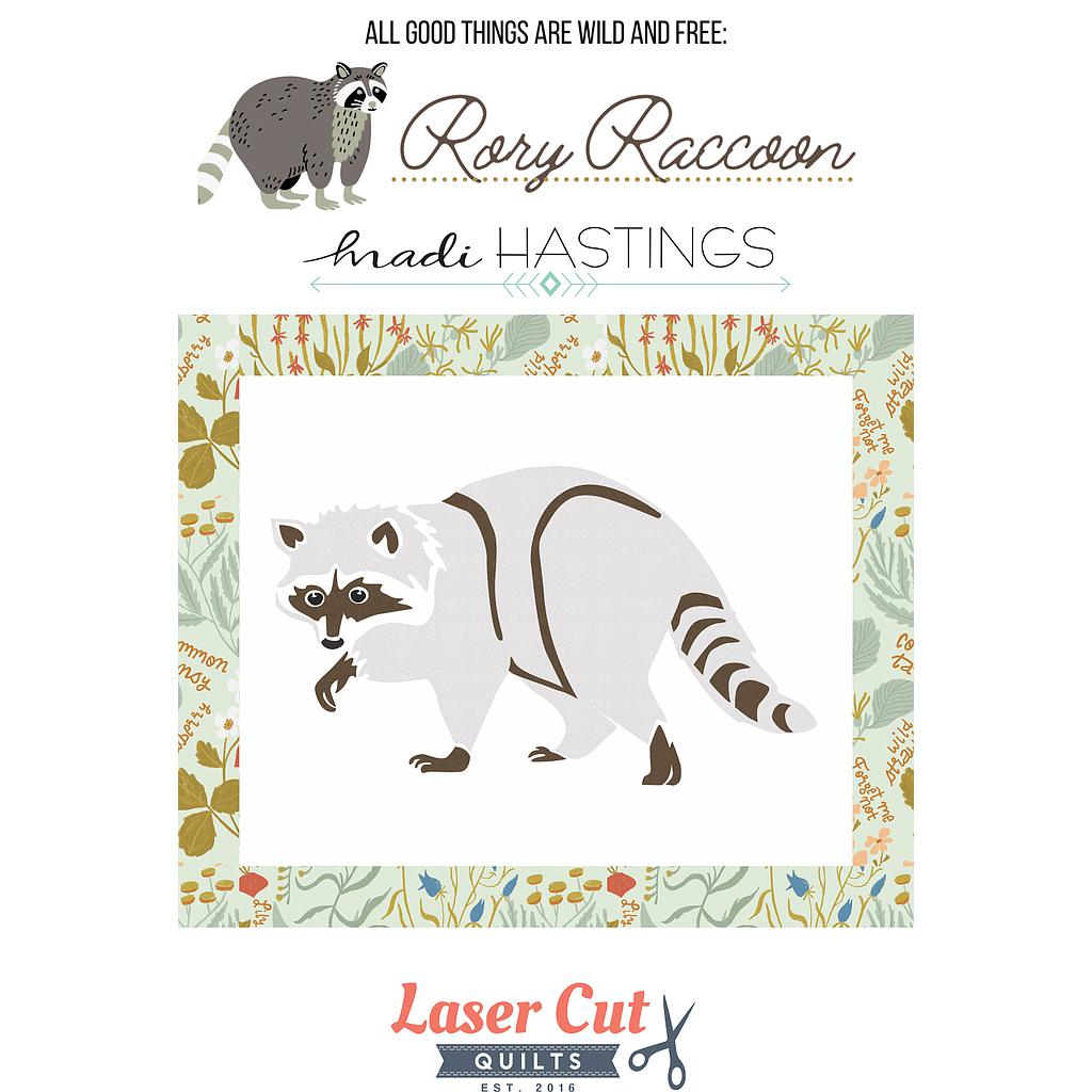 Laser-cut Kit: "All Good Things are Wild and Free - Rory Raccoon" by ...