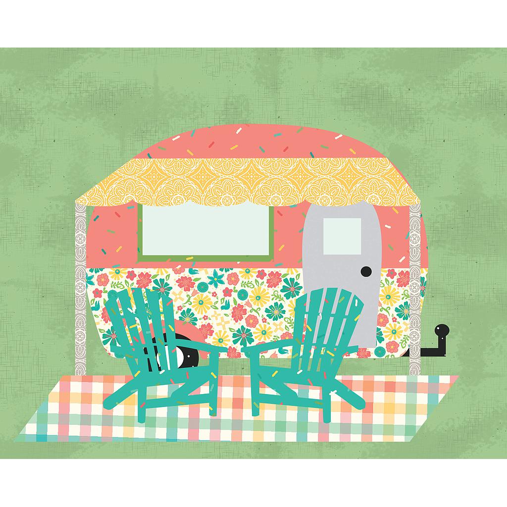 Laser-cut Kit: "A Year of Happy Camping" Block 3 by Ashley-K Designs ...