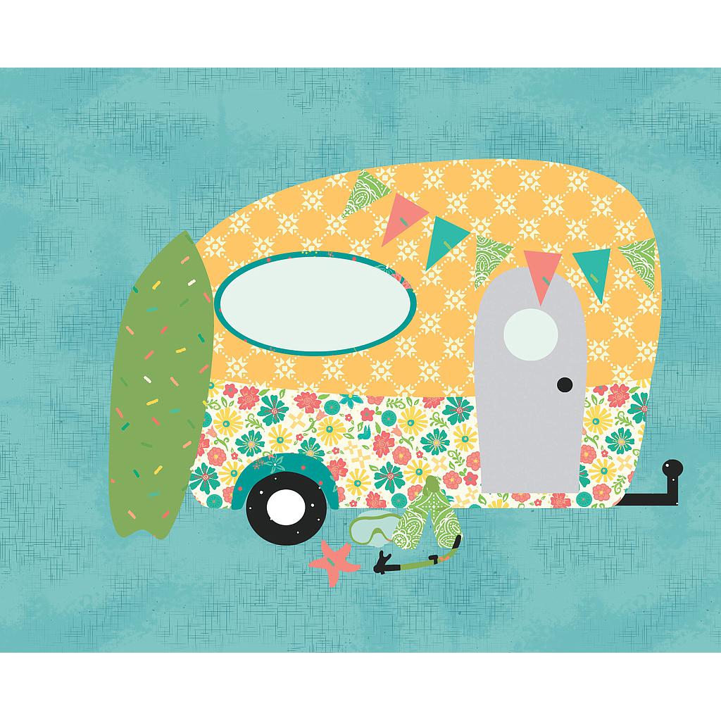 Laser-cut Kit: "A Year of Happy Camping" Block 7 by Ashley-K Designs ...