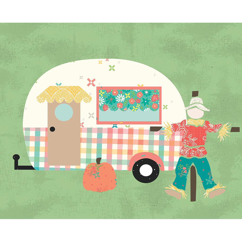 Laser-cut Kit: "A Year of Happy Camping" Block 8 by Ashley-K Designs ...