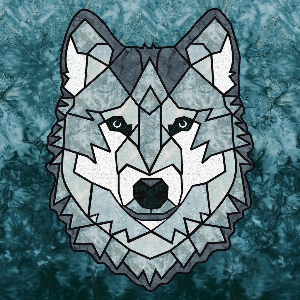 Laser-cut Kit: "Lone Wolf" by Ashley-K Designs | Laser Cut Quilts